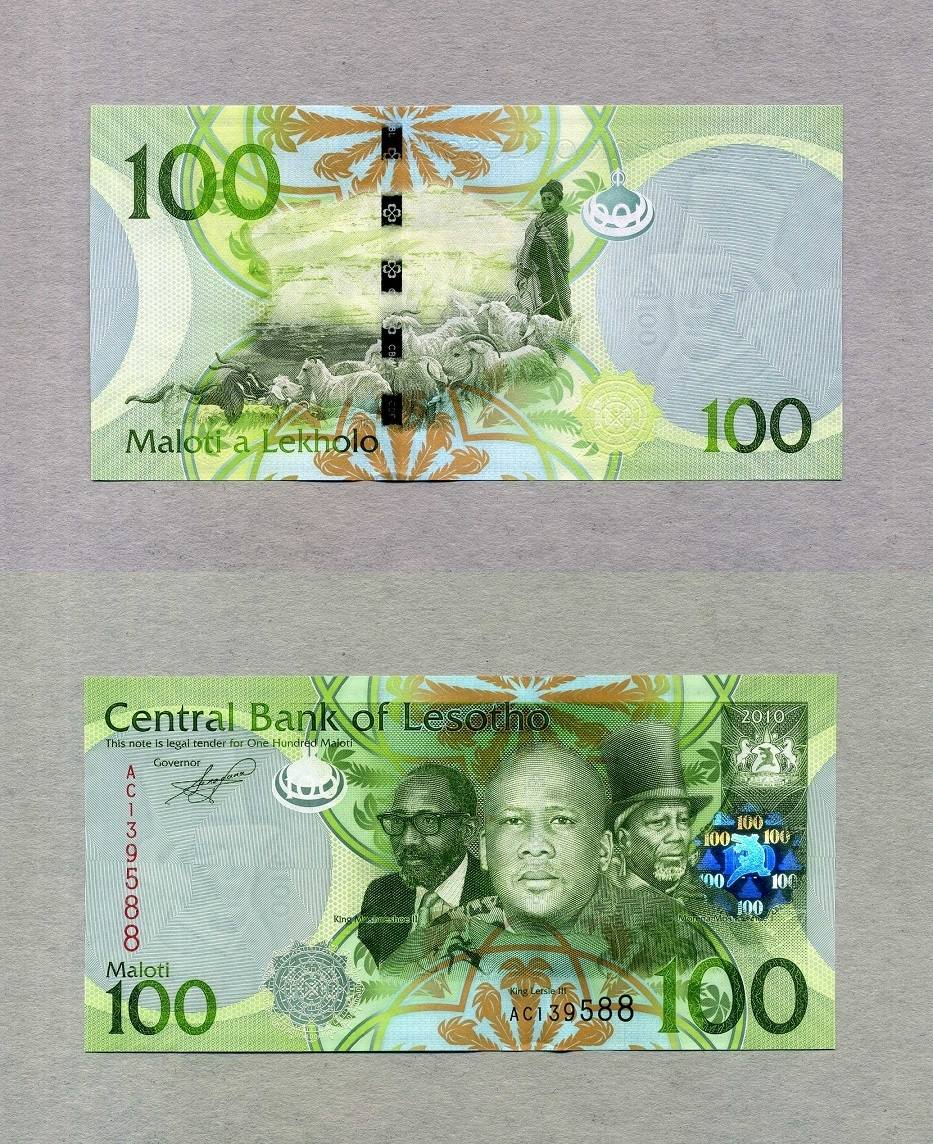 Lesotho 100 Maloti 2010 P.24a unc / GEM UNC | MA-Shops