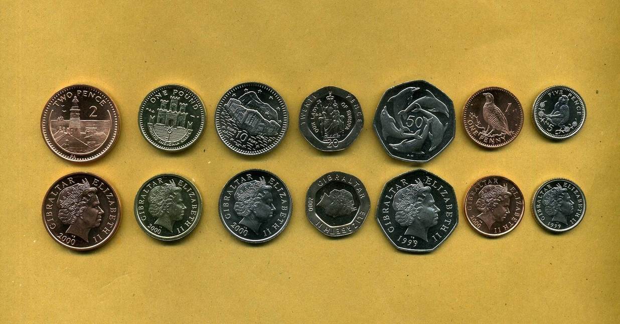 Gibraltar Set 7 1999-2000 CH UNC | MA-Shops