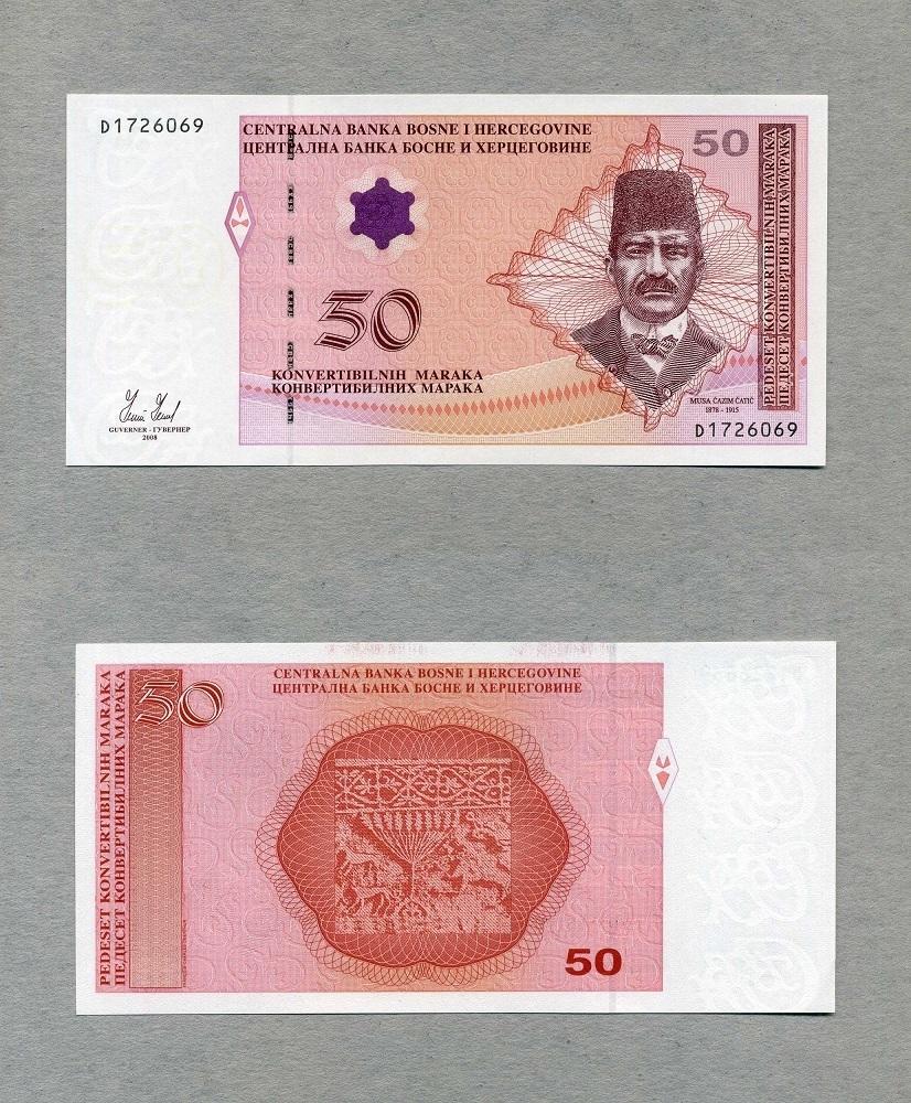 Bosnien & Herzegowina 50 Maraka 2008 P.67b unc / CH UNC | MA-Shops