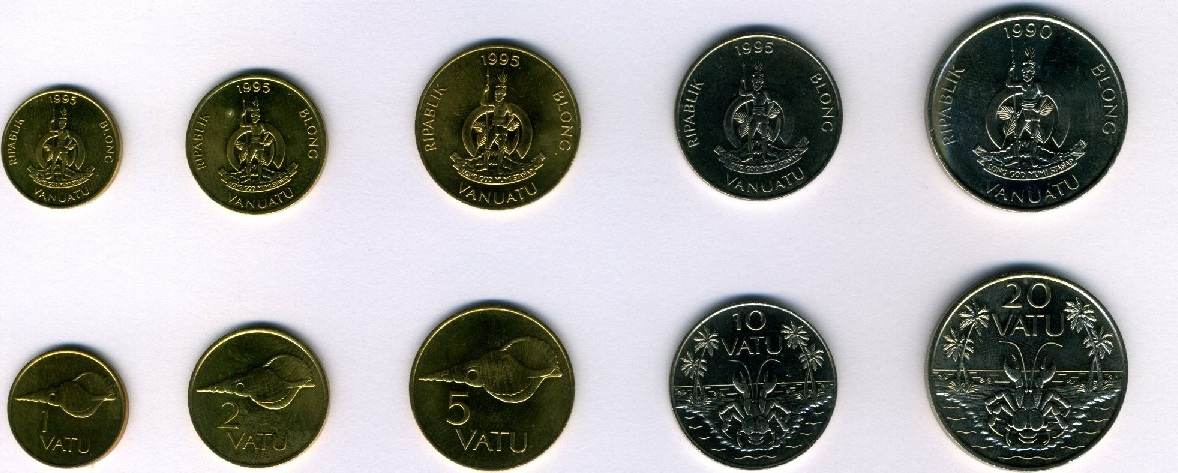 Vanuatu Set 5 1990-95 UNC | MA-Shops