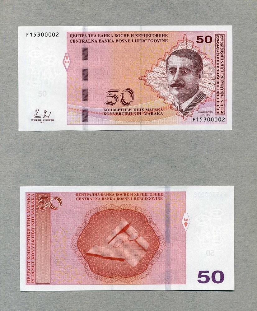 Bosnien & Herzegowina 50 Maraka P.84/2012 unc / GEM UNC | MA-Shops