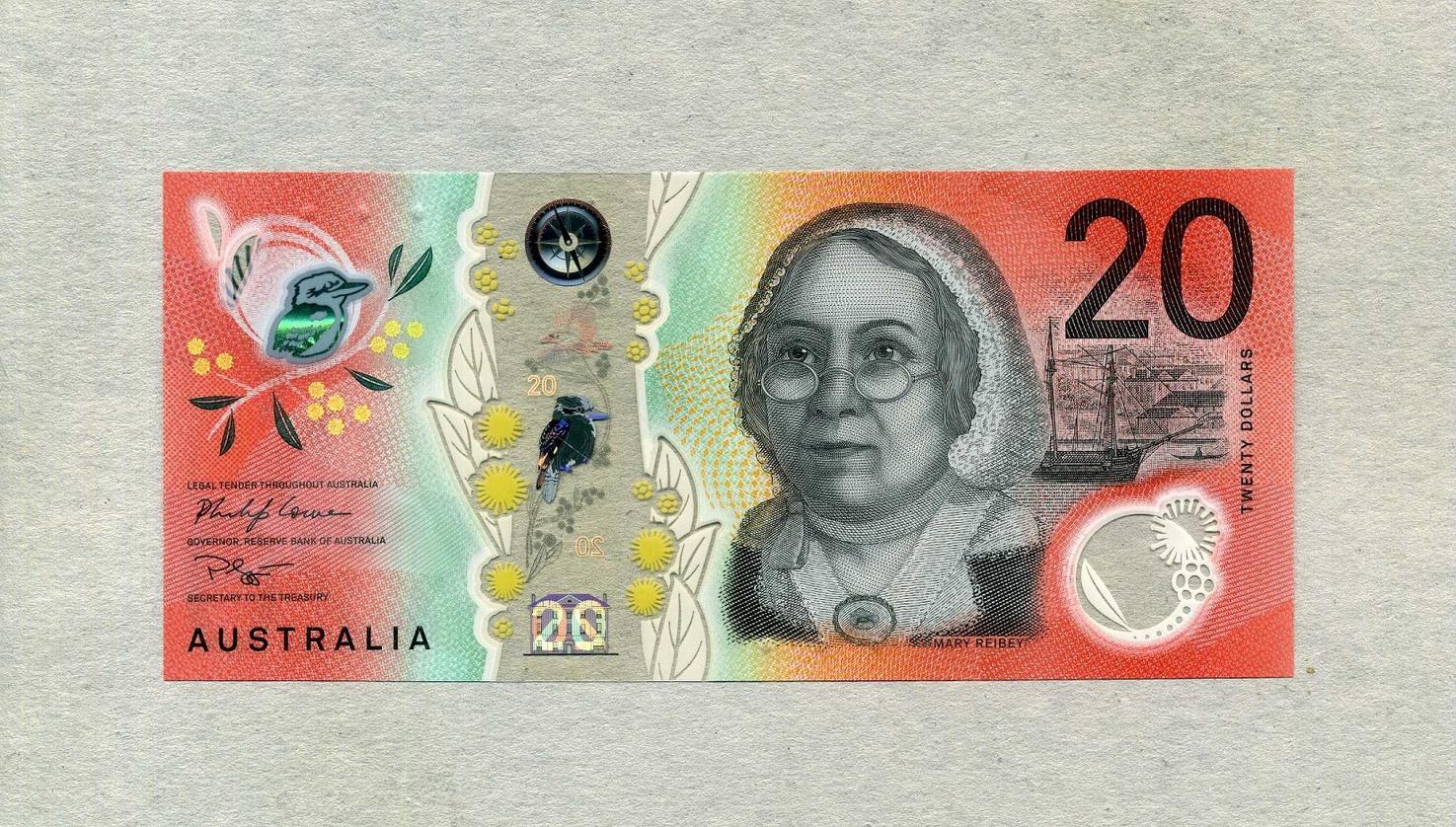 Australien 20 Dollars (20)19 P.64a - New Design - Polymer - John Flynn ...