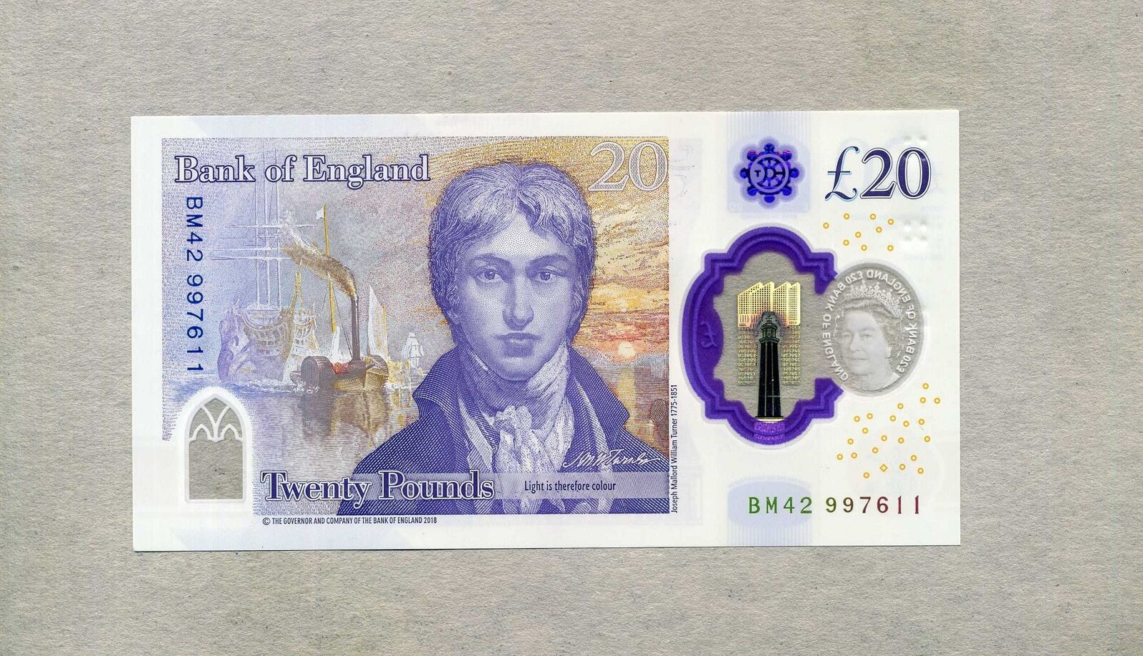 Großbritannien 20 Pounds 2016/2017 - New Design- Polymerausgabe 2020 ...