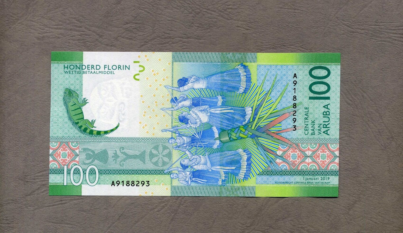Aruba 100 Florin 01.2.2019 P.24a unc / GEM UNC | MA-Shops