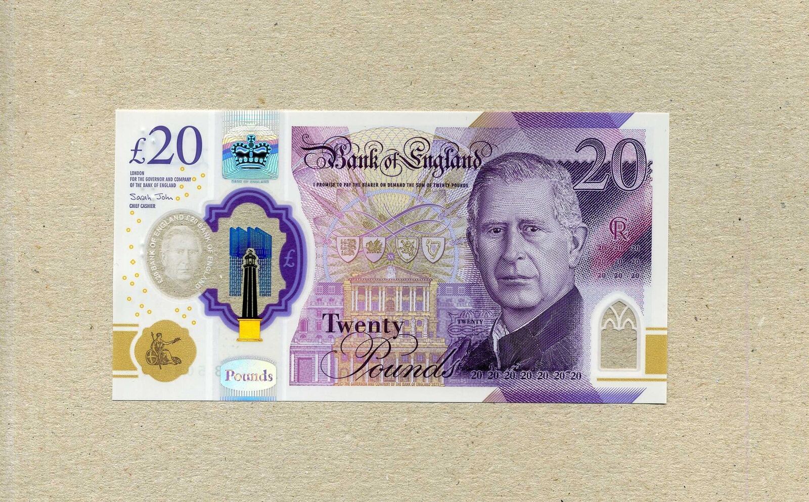 Grossbritannien 20 Pounds 2023/2024 - Neue Ausgabe - 2024 - Polymer ...