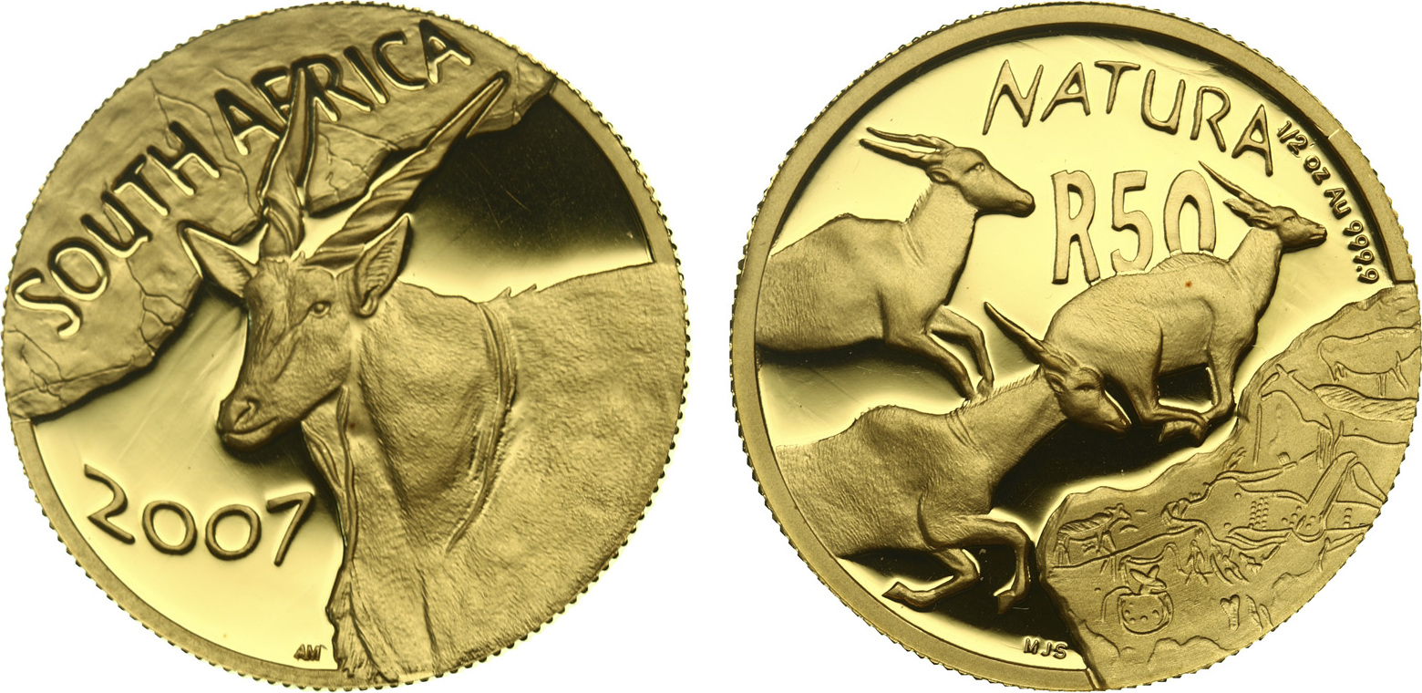 South Africa 50 rand 2007 Proof | MA-Shops