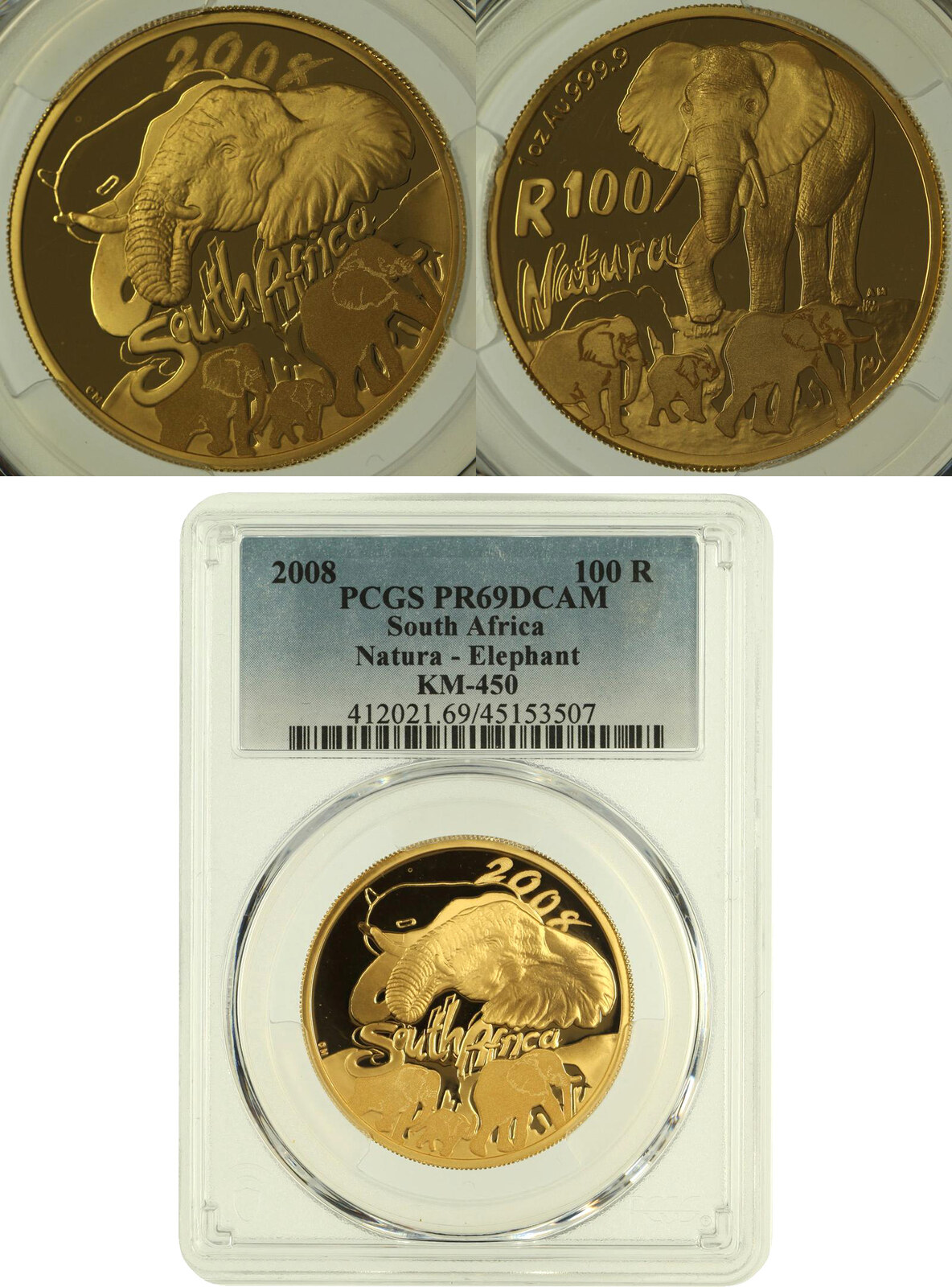 South Africa 100 rand 2008 PR69DCAM | MA-Shops