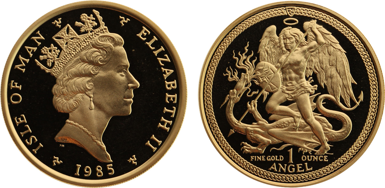 Isle of Man 1 angel 1985 Elizabeth II MS | MA-Shops