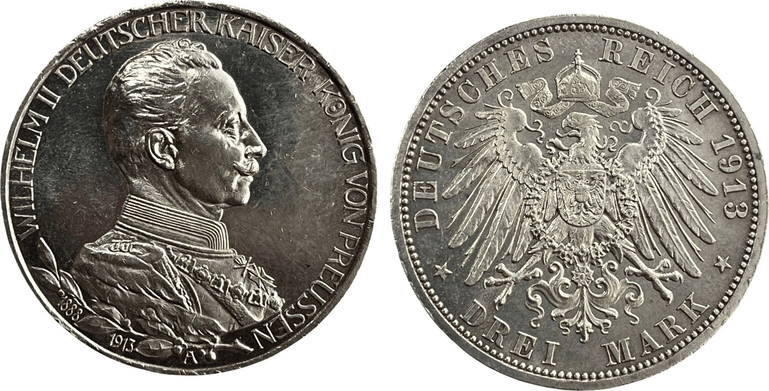 Germany 3 Mark 1913 | MA-Shops