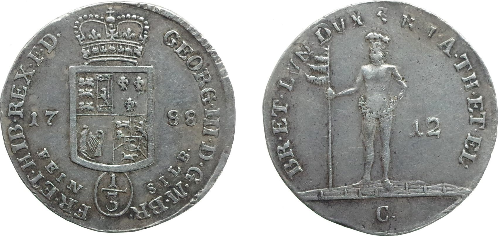 Deutschland 1/3 Taler 1788 C Braunschweig /Calenberg /Hannover, Georg ...