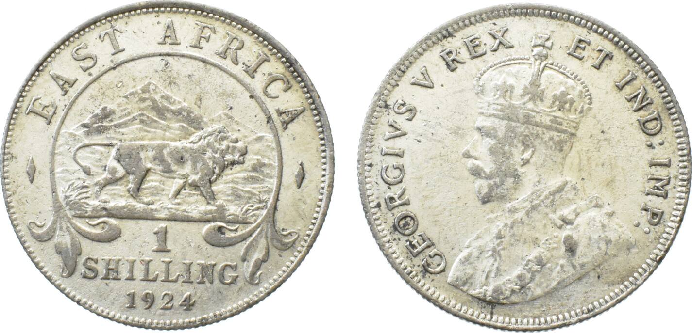 Britisch-Ostafrika 1 Schilling 1924 VF | MA-Shops