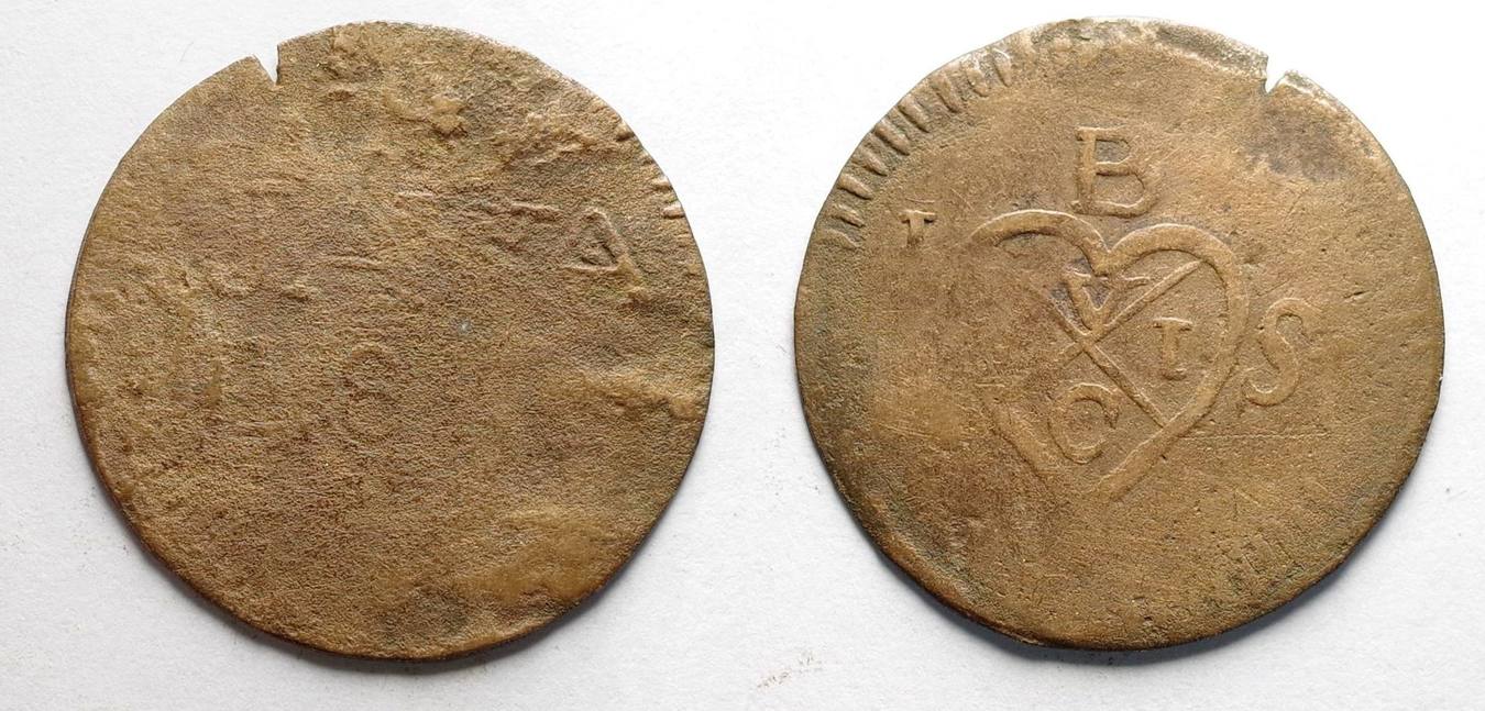 Niederlande VOC 1/2 Stuiver 1811-15 Netherlands East Indies JAVA s ...