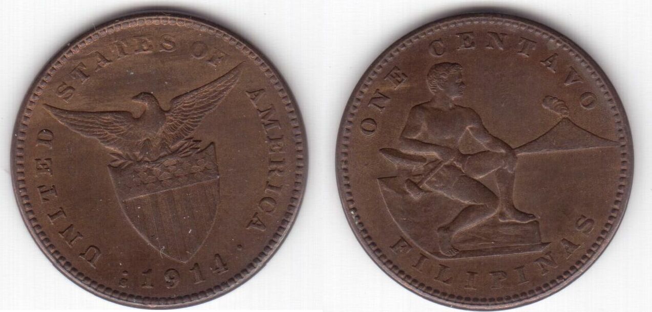 1 CENTAVO 1914 S US PHILIPPINES UNC COIN YEAR KM#163 | MA-Shops