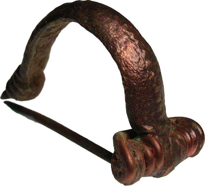 2 Rare Celtic bow robe fibula, Celts collection of antique fibulae, La ...
