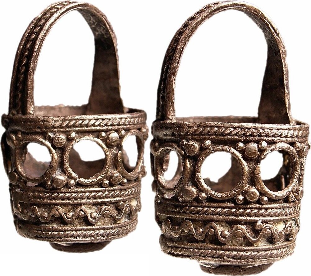 Silver bucket pendant from the pagan Anglo-Saxon and Viking times ...