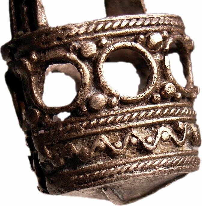 Silver bucket pendant from the pagan Anglo-Saxon and Viking times ...