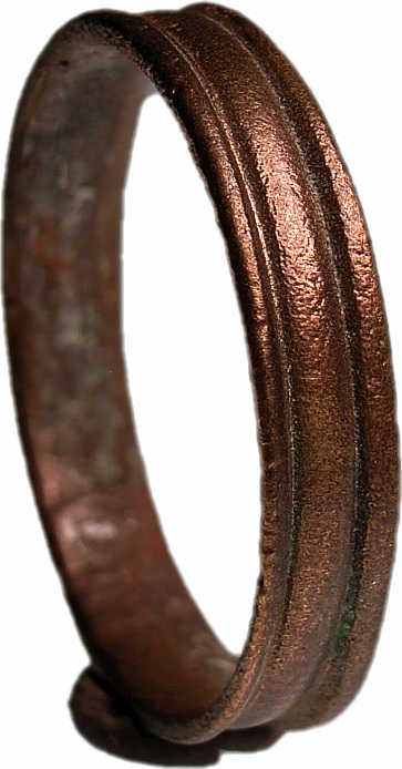 Roman finger ring wedding ring, bronze, Roman collection from estate ...