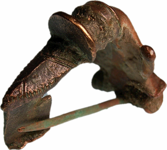 Roman ox brooch Cloth brooch with decoration, antique jewellery, Roman ...