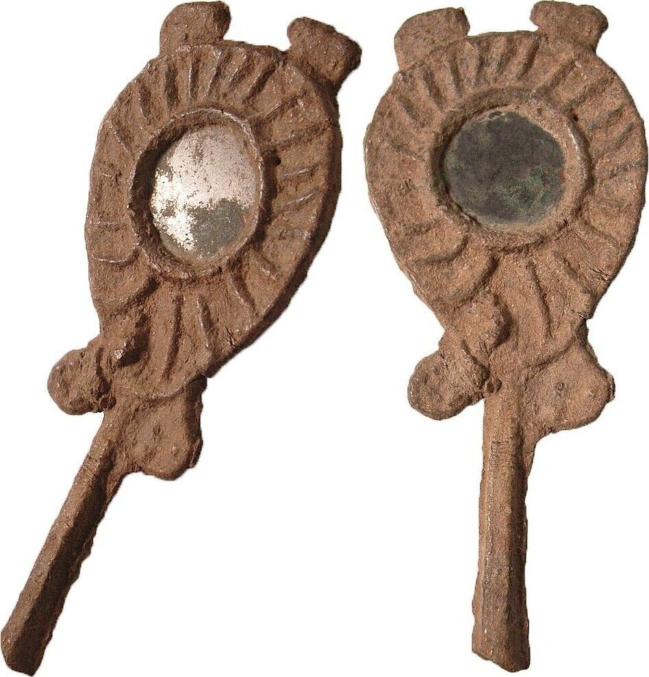 Roman splendor - lead mirror with relief decoration, ROMAN COLLECTION ...