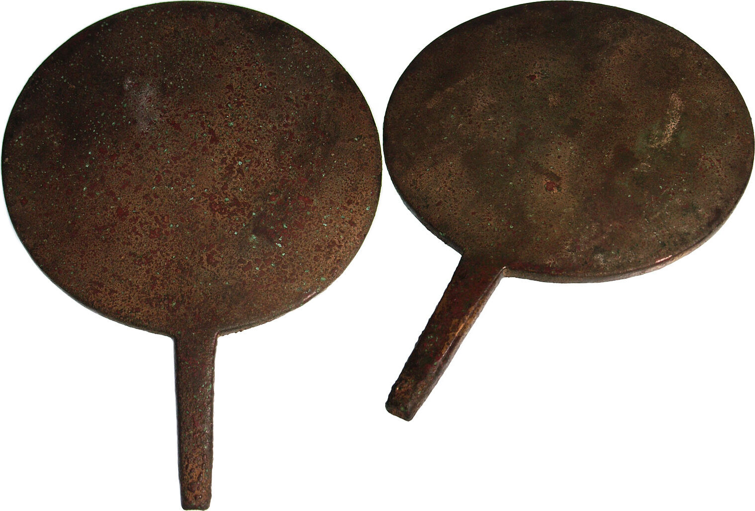 Large Roman mirror made of bronze, Roman, rare antique collection 18 cm ...