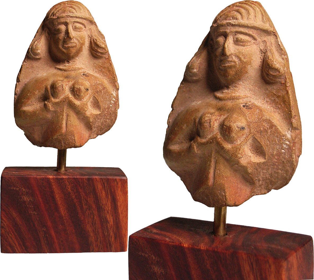 Greek female figure, upper body Milesian ceramics erotic 7th century BC ...