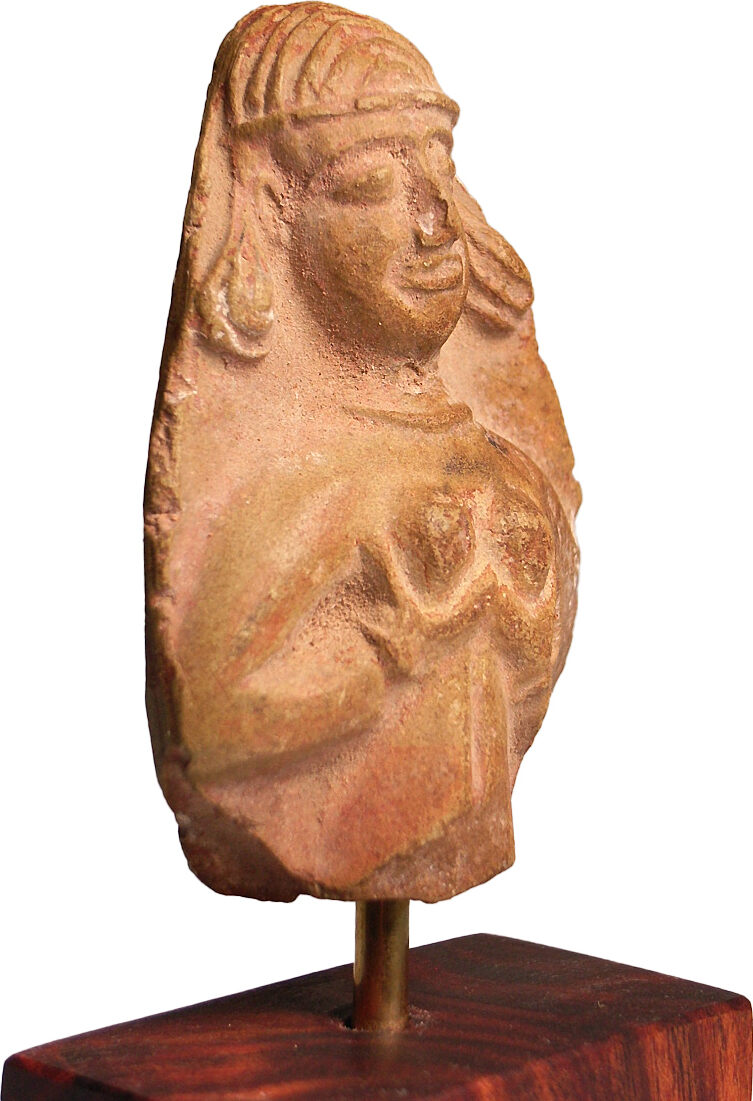 Greek female figure, upper body Milesian ceramics erotic 7th century BC ...