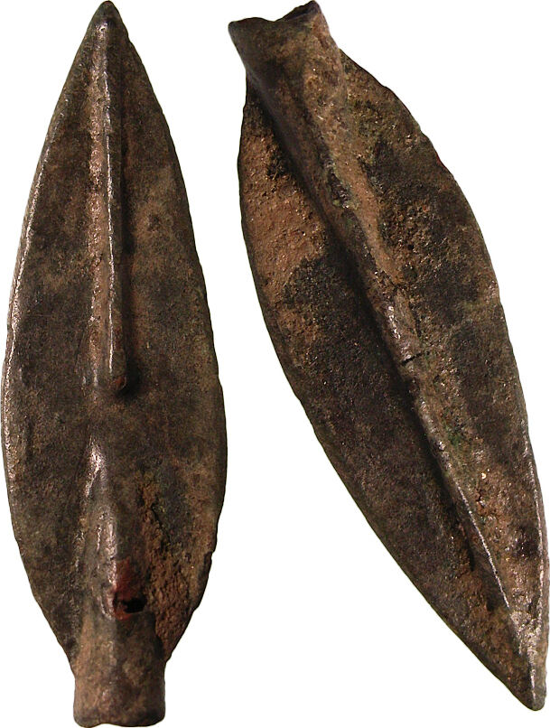 Hellenistic arrowhead in leaf shape bronze, Alexander the Great ...