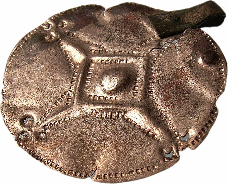 Magnificent Viking pendant with cross decoration and clover leaf ends ...