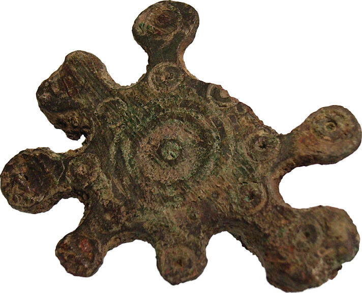 Decorated Roman disc brooch with circles, antique Roman collection | MA ...