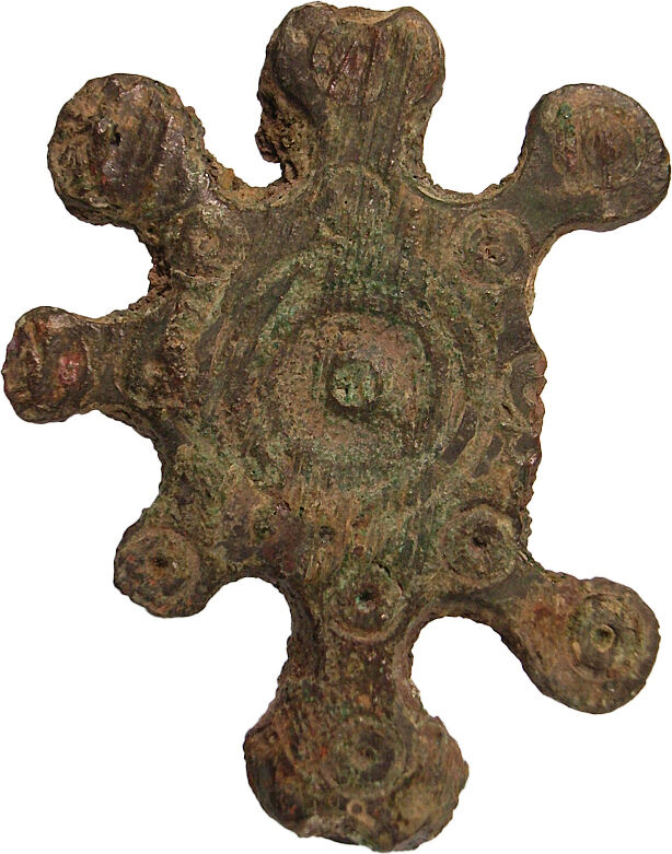 Decorated Roman disc brooch with circles, antique Roman collection | MA ...