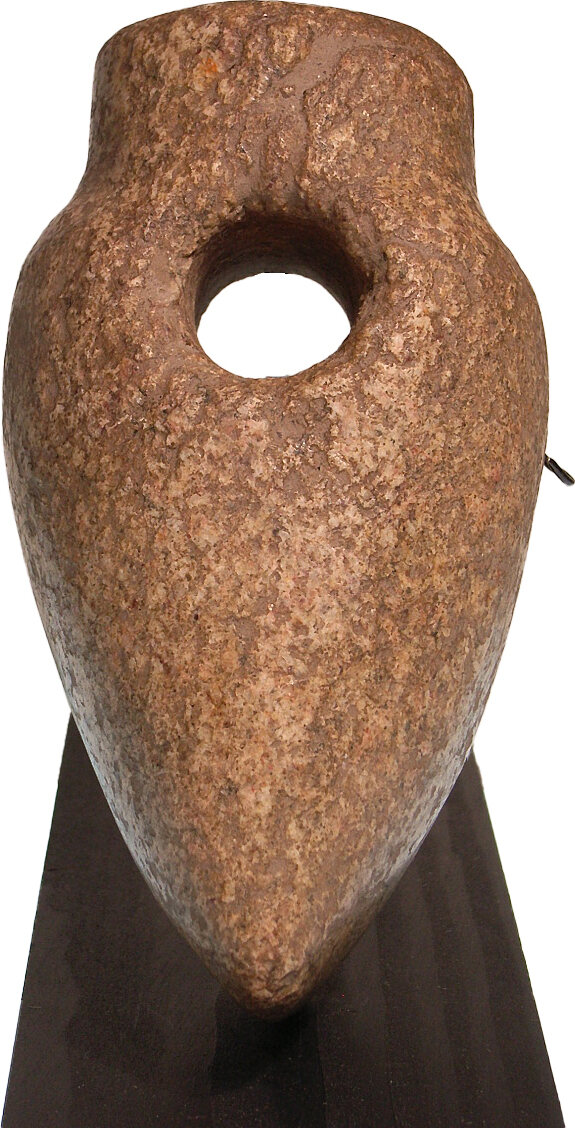 Hole ax from the Neolithic period, ax head in the special form of the ...