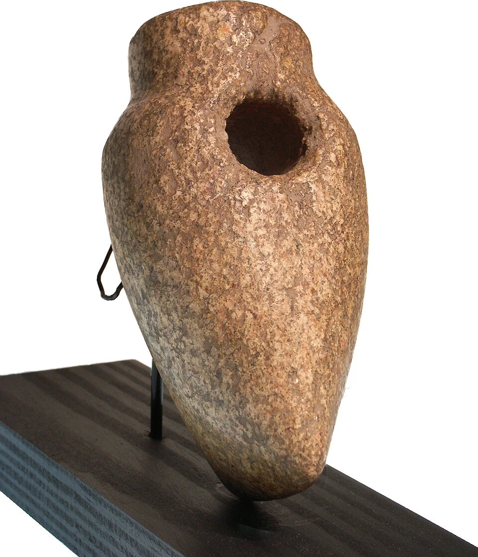 Hole ax from the Neolithic period, ax head in the special form of the ...