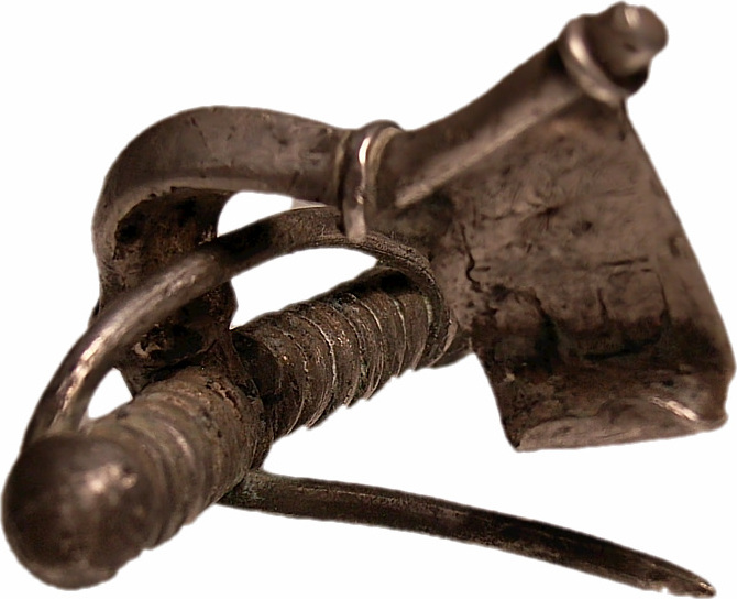 RARE Roman silver bow brooch, Roman Empire, intact function, museum ...