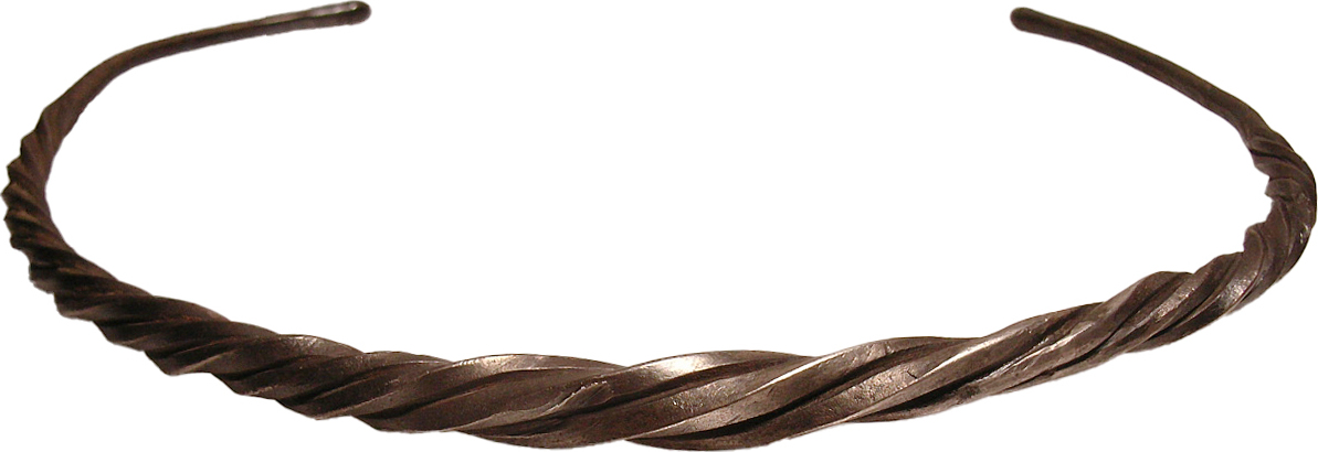 Roman silver torques, choker with twisted design, 1st century AD. | MA ...