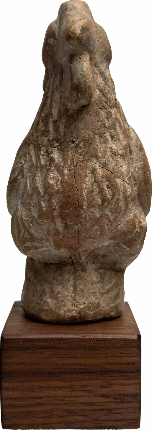 Roman rooster made of ceramic with detailed decoration, Roman Empire 11 ...