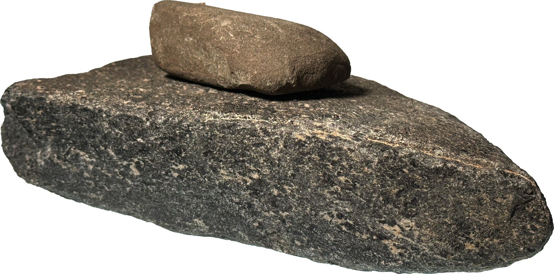 Neolithic millstone, granite rubbing stone, Denmark collection, Stone ...