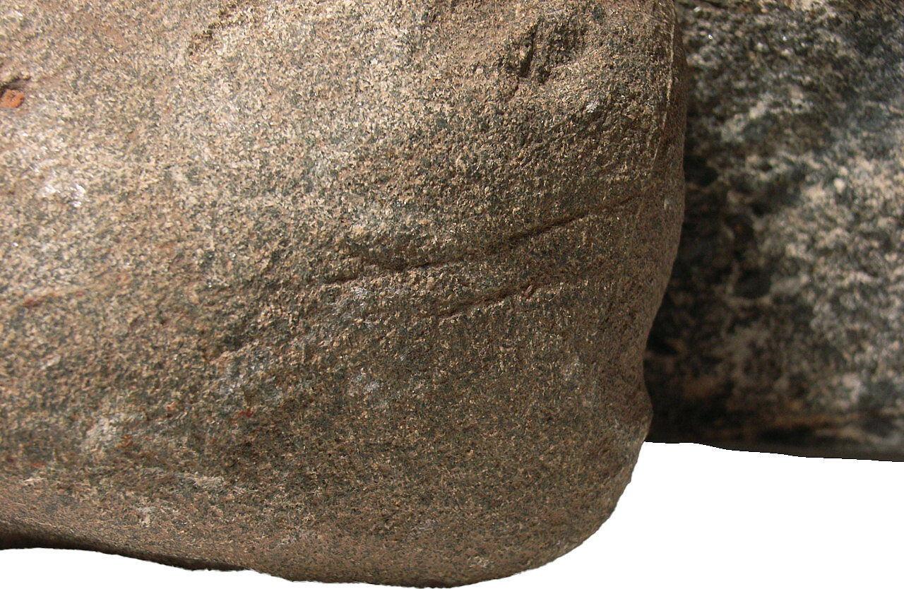 Neolithic millstone, granite rubbing stone, Denmark collection, Stone ...