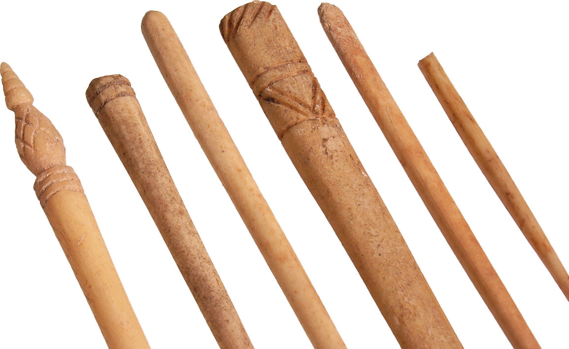 Roman bone pin collection robe pin, hairpin with rare decorations rare ...