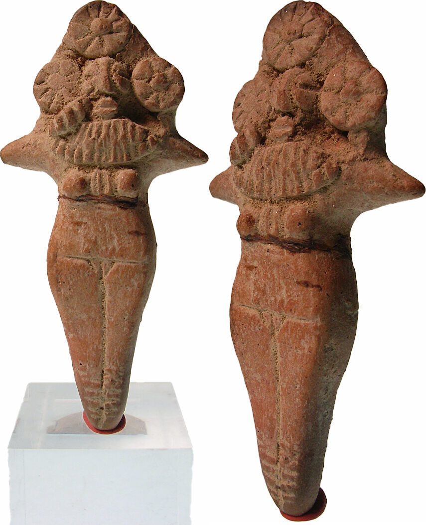 Hittite idol figurine made of terracotta, Mesopotamia 2nd millennium BC ...