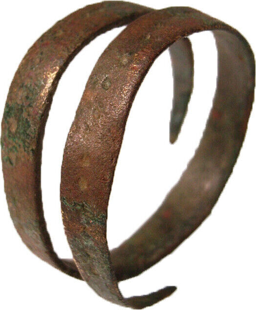 SNAKE RING: Twisted Viking finger ring with decoration, early Middle ...