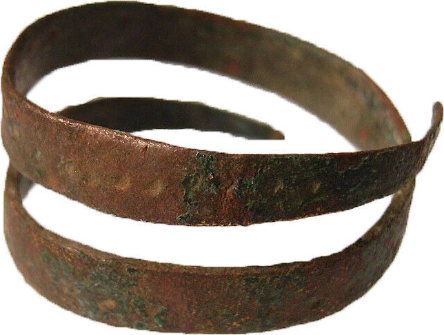 SNAKE RING: Twisted Viking finger ring with decoration, early Middle ...