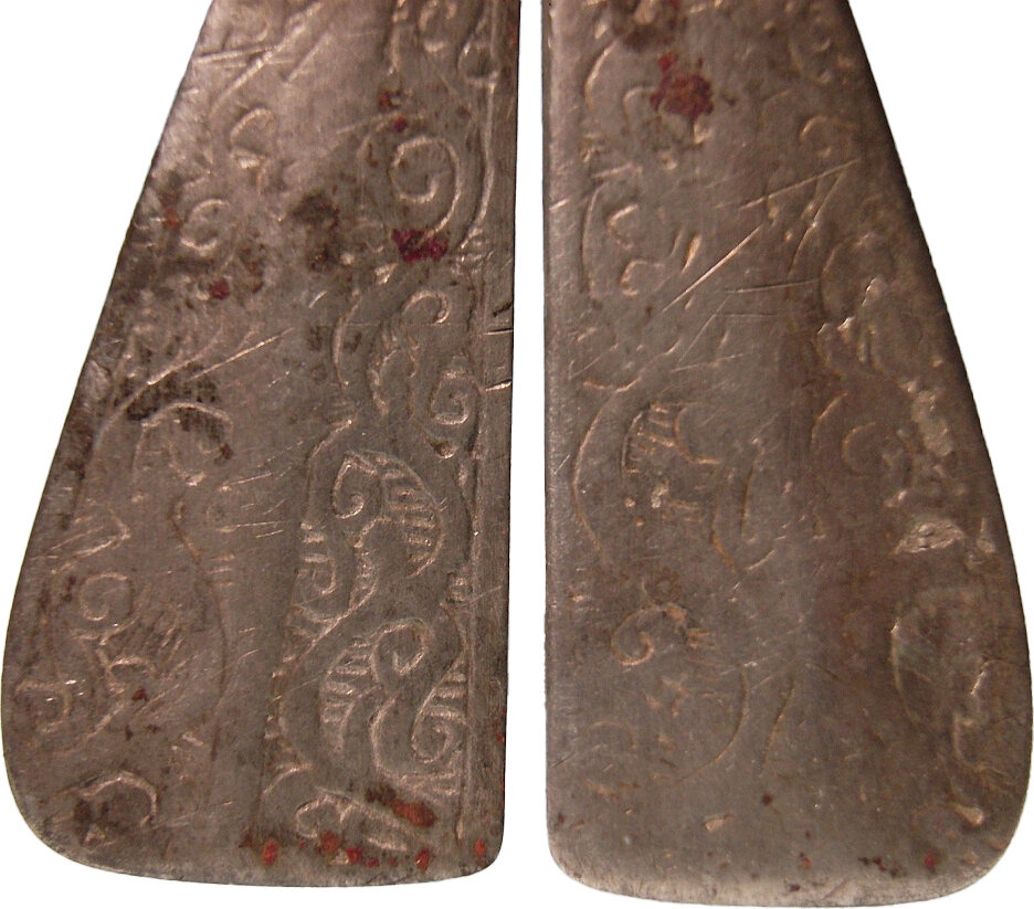 Viking Omega robe brooch with rich, wave-like decorations made of ...