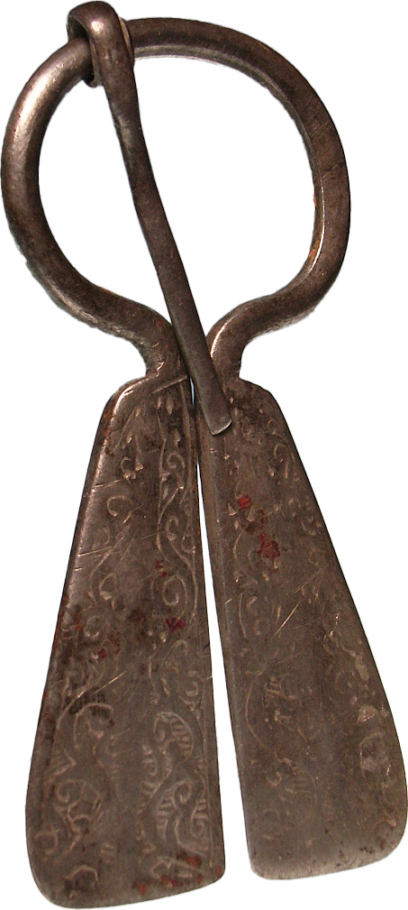 Viking Omega robe brooch with rich, wave-like decorations made of ...