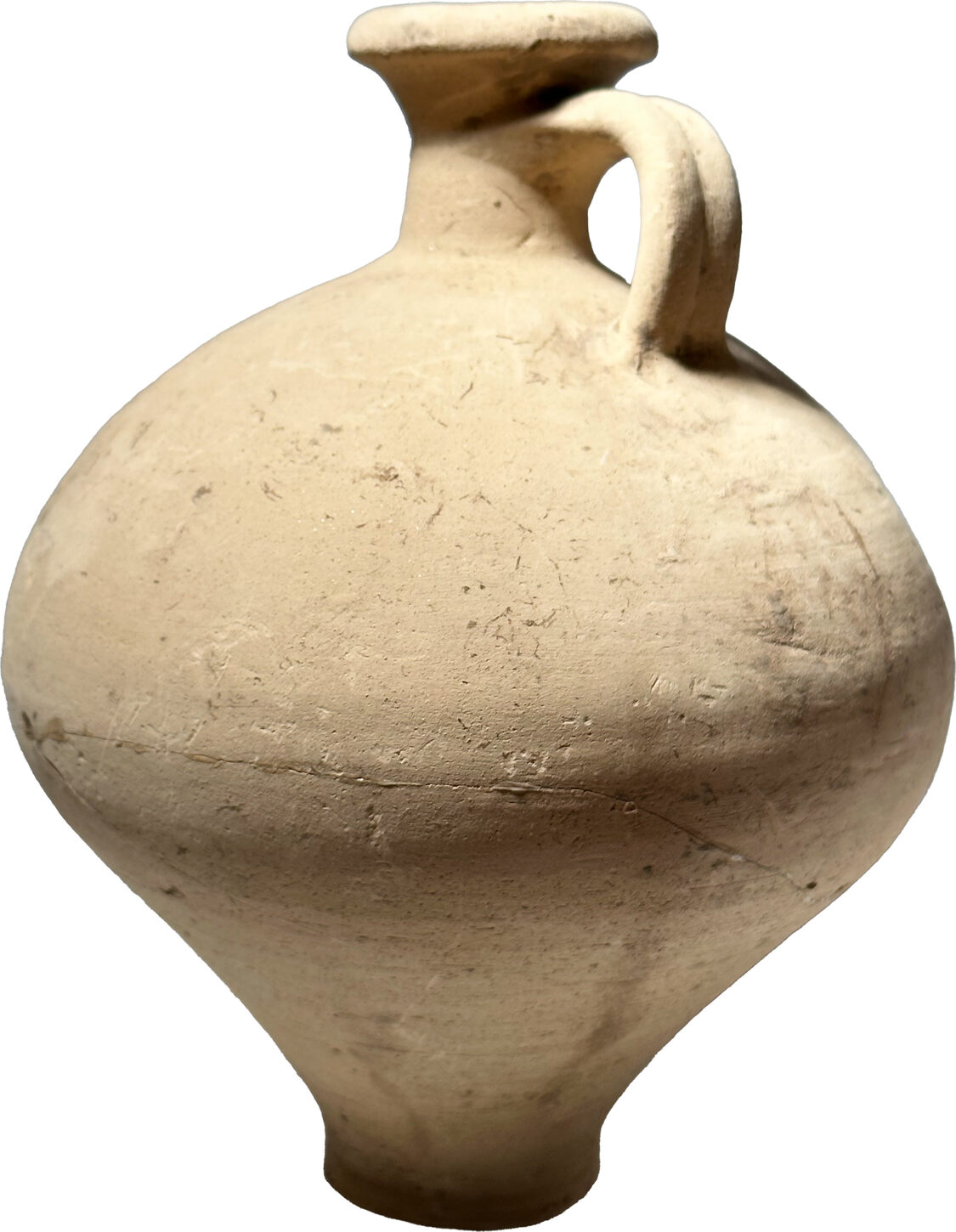 Roman jug with handle, wine vessel, bulbous ceramic, rare location in ...