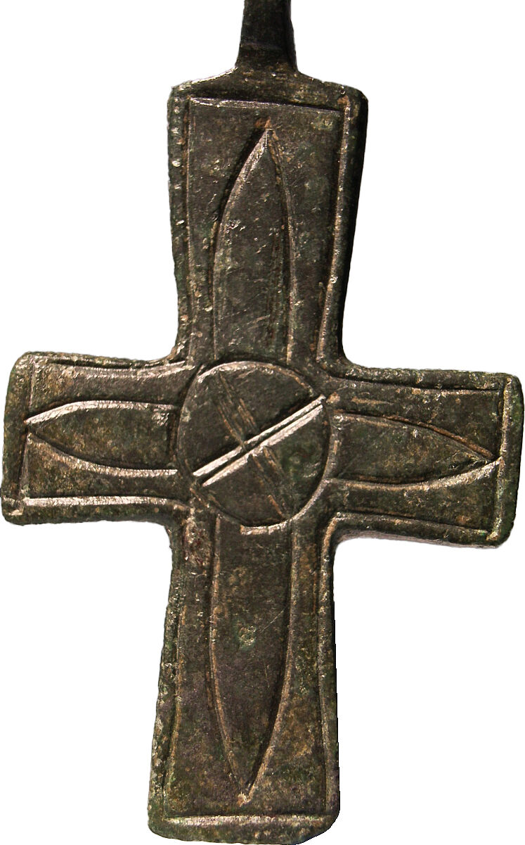 Rare Byzantine cross pendant, RELIC CROSS with ornaments, late ...