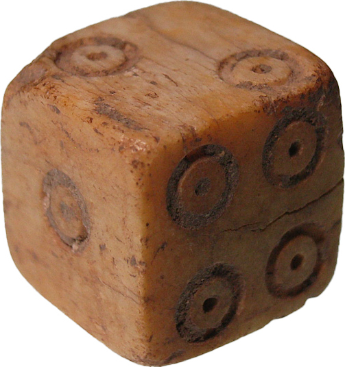 OLD ROMAN Rare leg game dice with numbers, bread and games, Roman 3 ...