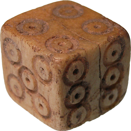 OLD ROMAN Rare leg game dice with numbers, bread and games, Roman 3 ...
