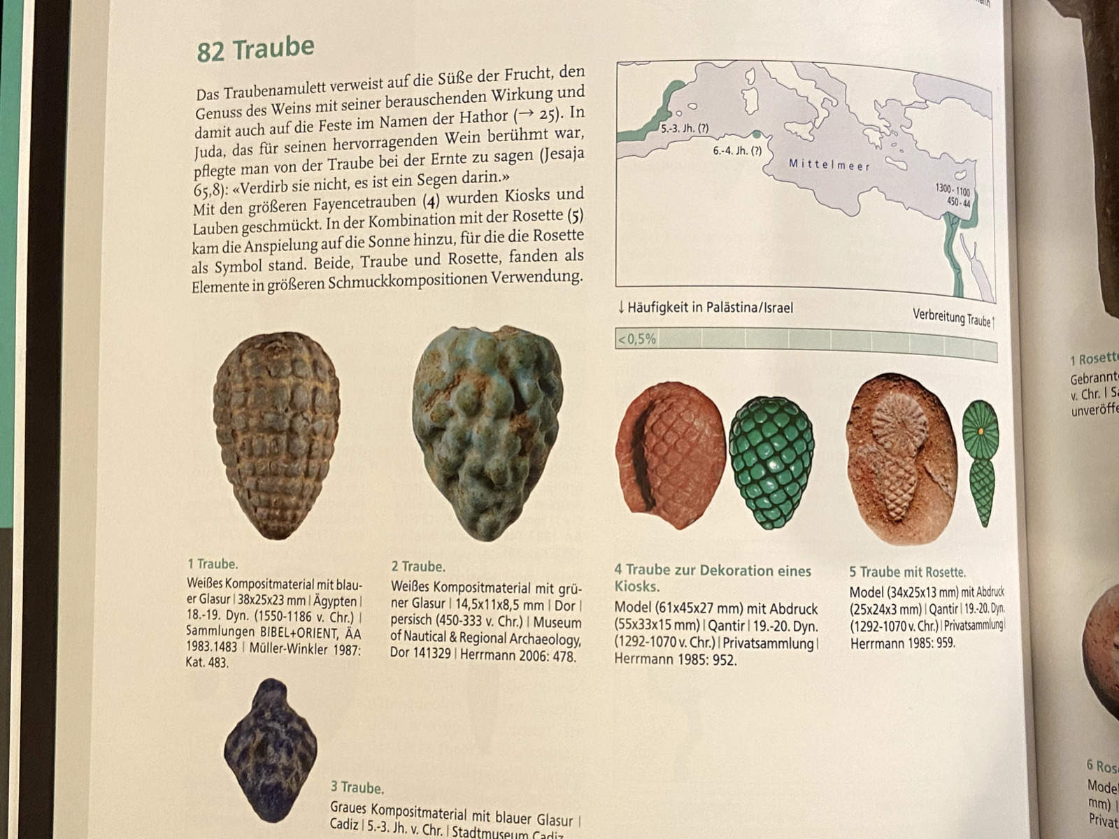 Egyptian faience silex arrowhead and grape bead, Egypt - Pharaoh - | MA ...