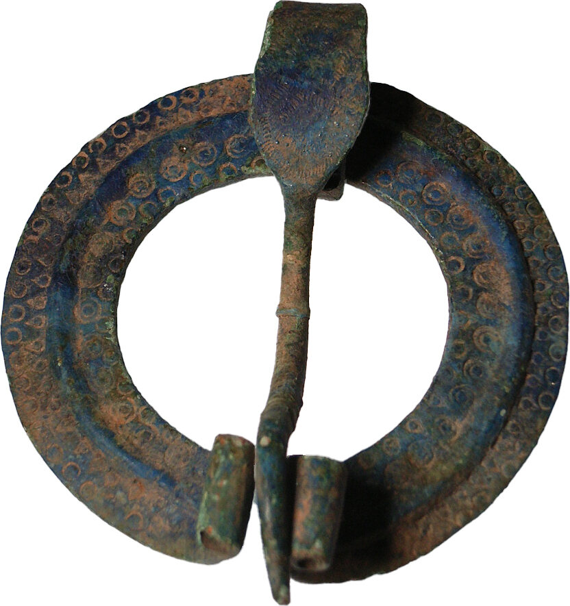 Large Viking Omega fibula with rich sun decoration, Norman collection ...