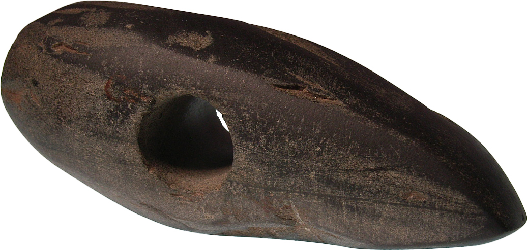Basalt hole axe, Rössen culture Central Europe Neolithic Neolithic very ...